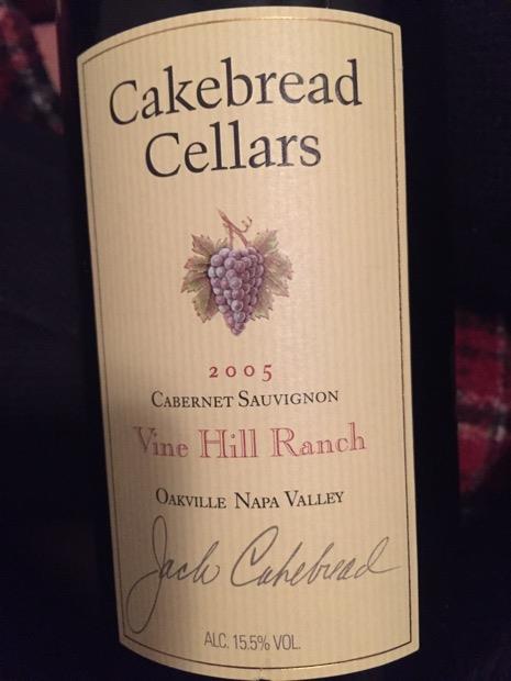 2005 Cakebread Cellars Cabernet Sauvignon Vine Hill Ranch, USA ...
