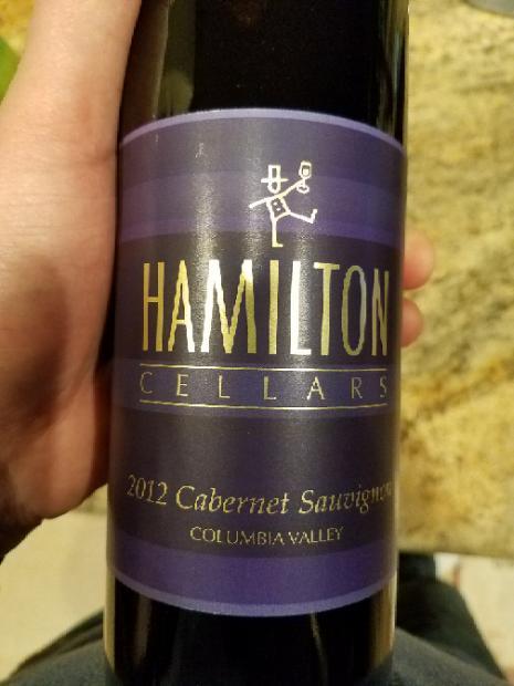 2012 Hamilton Cellars Cabernet Sauvignon, USA, Washington, Columbia ...