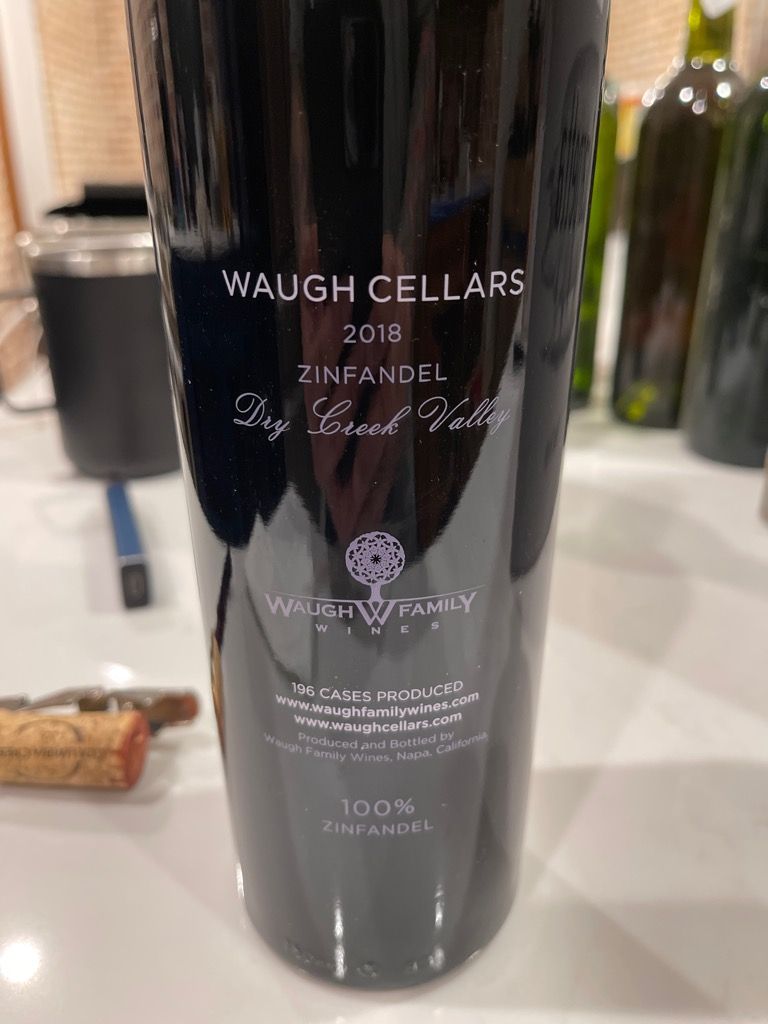 2018 Waugh Family Wines Late Harvest Zinfandel, USA, California, Sonoma ...