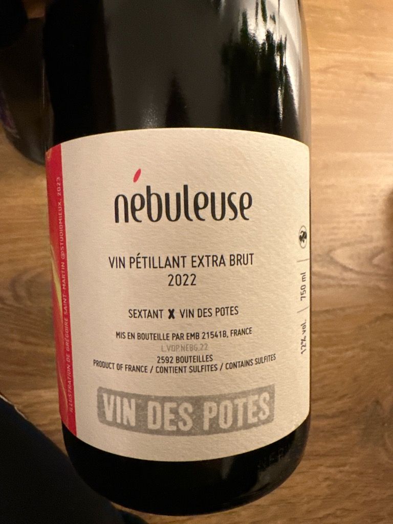 2022 Sextant Vin Des Potes nebuleuse Vin Petillant Extra Brut, France ...