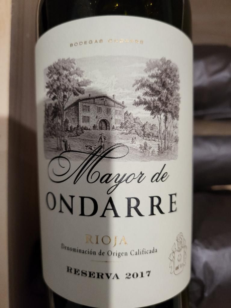 2017 Bodegas Ondarre Rioja Mayor de Ondarre Reserva, Spain, La Rioja ...