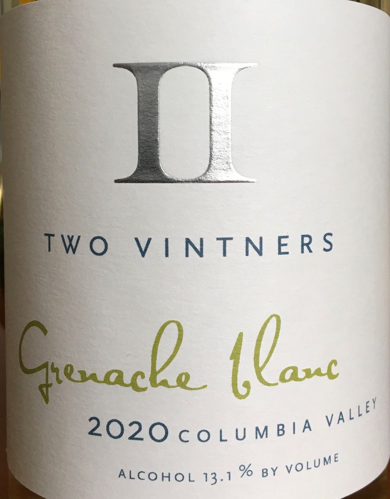 2020 Two Vintners Grenache Blanc, USA, Washington, Columbia Valley ...