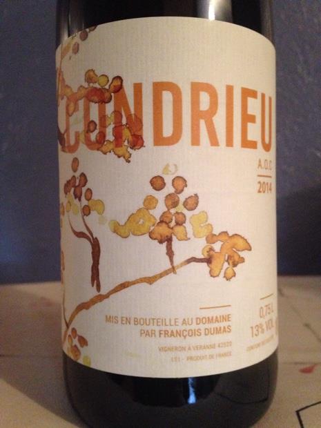 2019 François Dumas Condrieu, France, Rhône, Northern Rhône, Condrieu ...