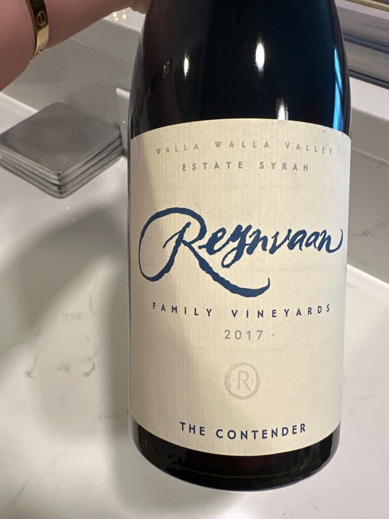 2017 Reynvaan Family Vineyards Syrah The Contender, USA, Washington ...