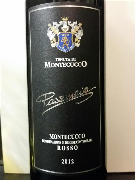 2012 Tenuta di Montecucco Montecucco Passonaia, Italy, Tuscany ...