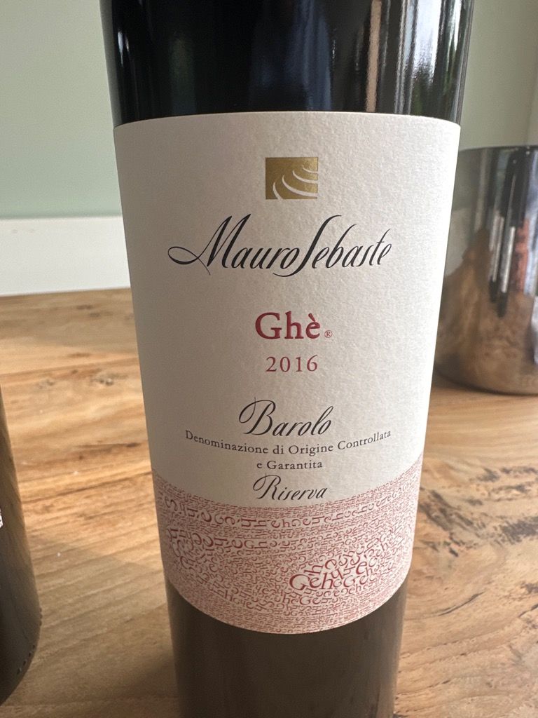 2016 Mauro Sebaste Barolo Riserva Ghe, Italy, Piedmont, Langhe, Barolo ...