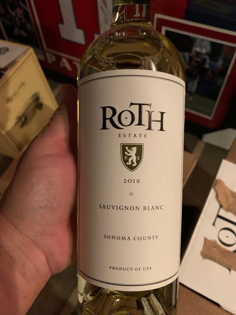 2018 Roth Estate Sauvignon Blanc, USA, California, Sonoma County ...
