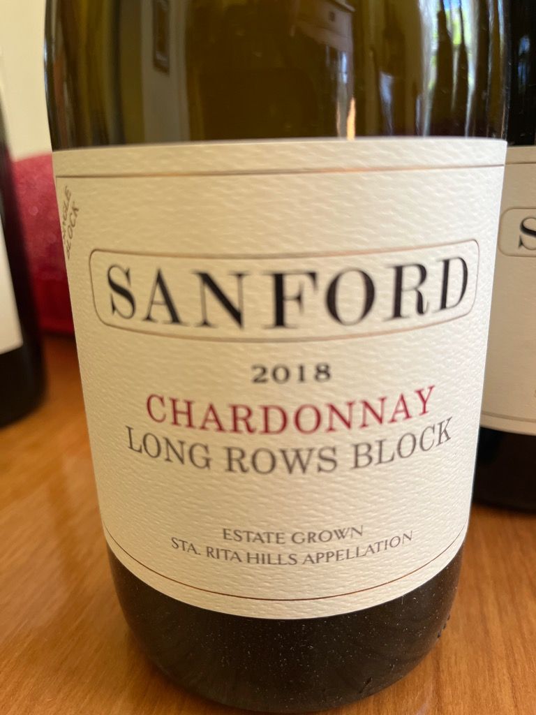 2019 Sanford Chardonnay Long Rows Block, USA, California, Central Coast ...