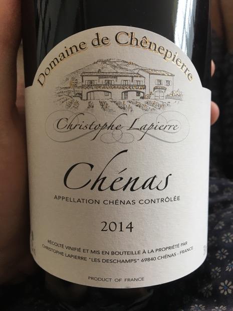 2016 Gérard Lapierre Chénas Domaine de Chènepierre, France, Burgundy ...