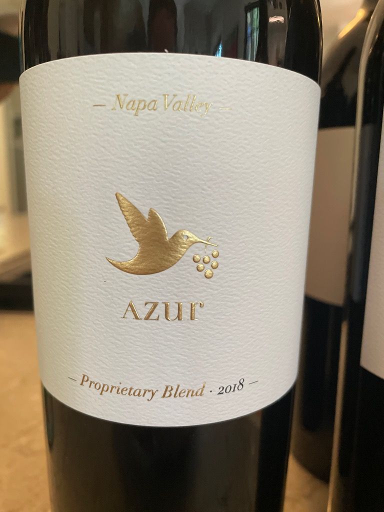 2018 Azur Proprietary Red, USA, California, Napa Valley - CellarTracker