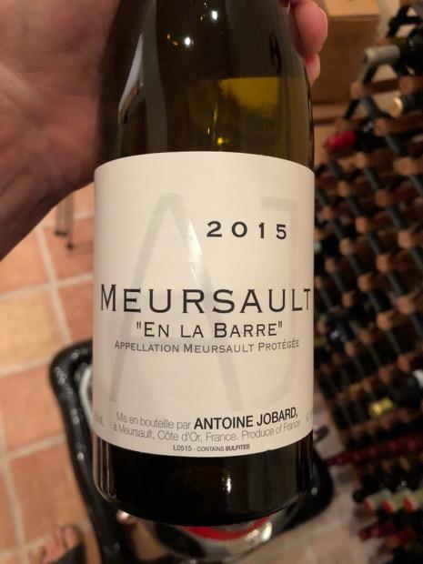 2015 Domaine Francois et Antoine Jobard Meursault En La Barre, France ...