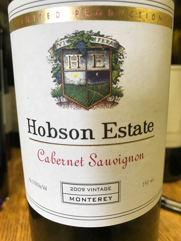 2015 Hobson Estate Cabernet Sauvignon - CellarTracker