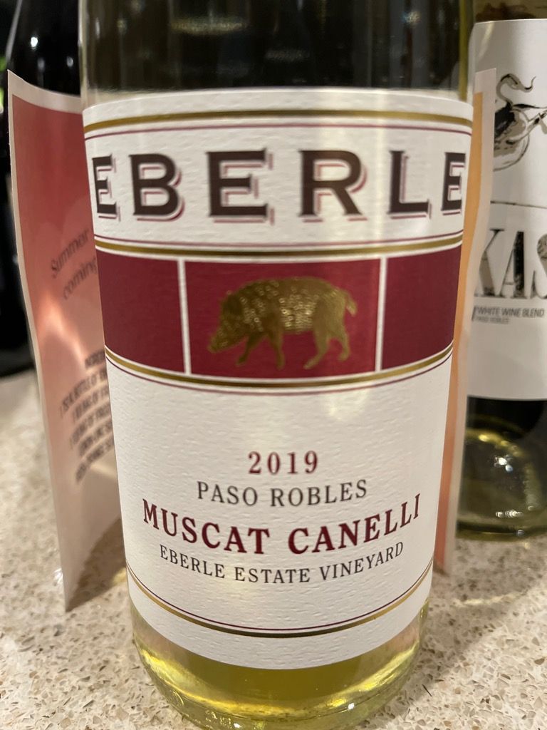 2019 Eberle Muscat Canelli Eberle Estate Vineyard, USA, California ...