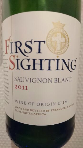 2011 Strandveld Vineyards Sauvignon Blanc First Sighting, South Africa ...