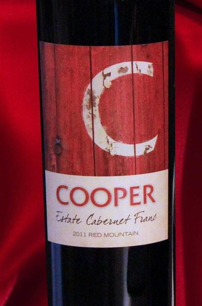 2011 Cooper Wine Company Cabernet Franc Estate, USA, Washington ...