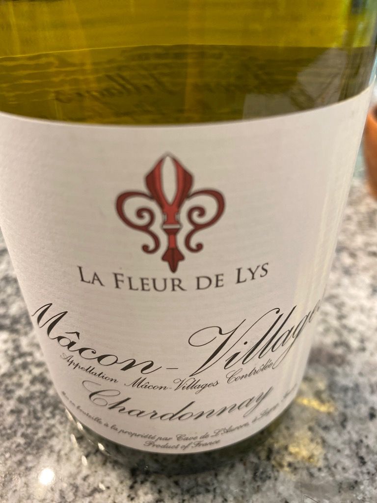 2022 La Fleur des Lys Chardonnay Mâcon-Villages, France, Burgundy ...