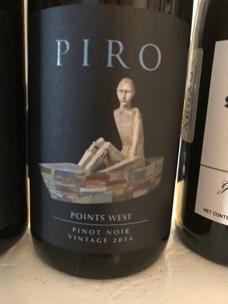 2016 Piro Pinot Noir Points West, USA, California, Central Coast, Santa ...