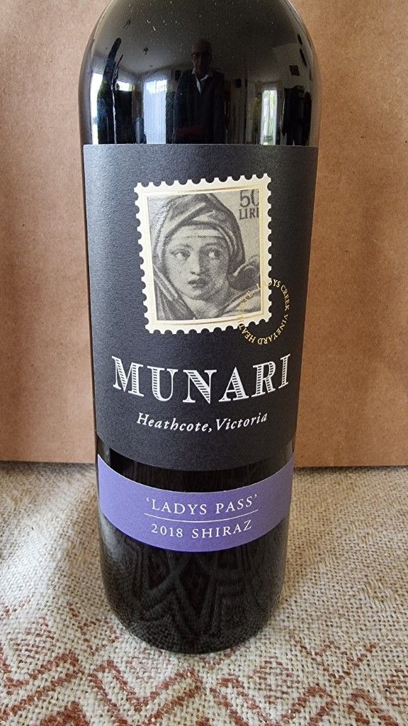 2021 Munari Shiraz Lady's Pass, Australia, Victoria, Central Victoria ...