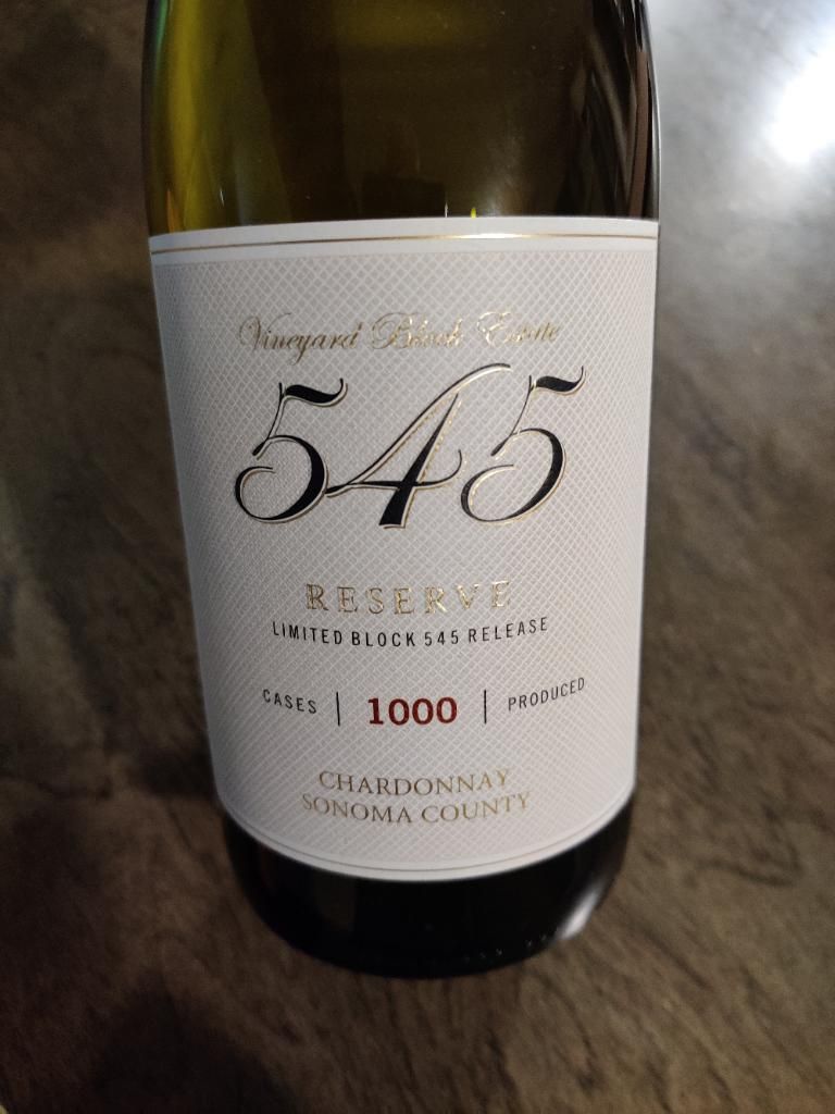 2021 Vineyard Block Estate Chardonnay Block 545 Reserve, USA ...