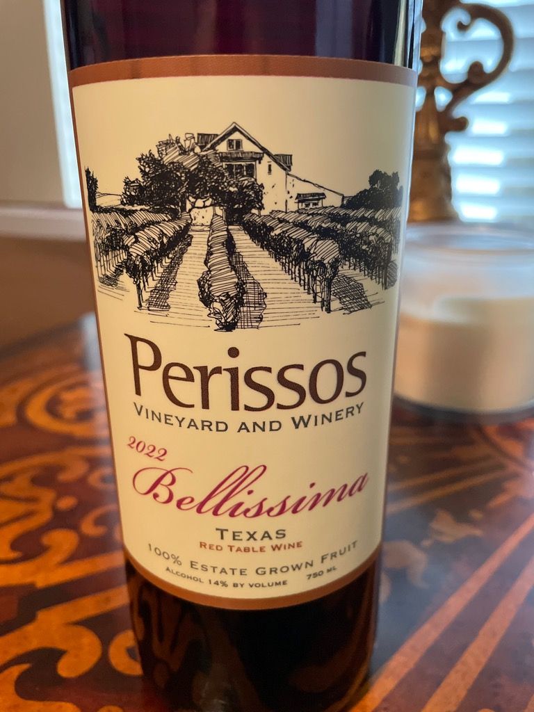 2022 Perissos Vineyard and Winery Bellisima, USA, Texas, Texas High ...