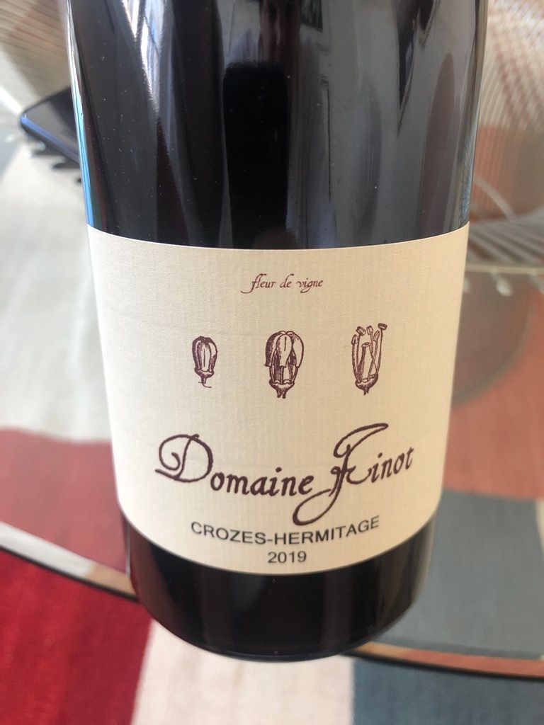 2020 Domaine Finot Crozes-Hermitage, France, Rhône, Northern Rhône ...