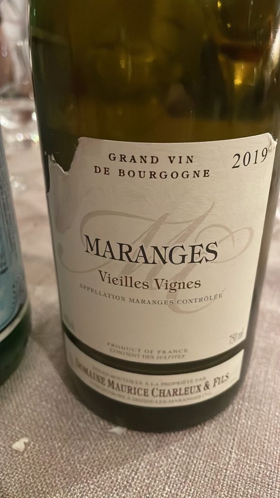2018 Maurice Charleux Maranges Vieilles Vignes, France, Burgundy, Côte ...