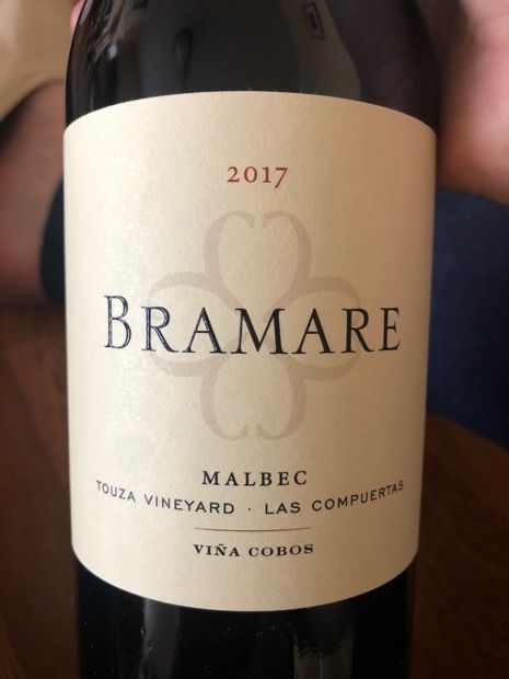 2017 Viña Cobos Malbec Bramare Touza Vineyard, Argentina, Mendoza ...