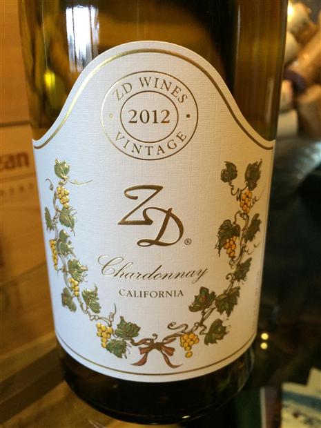 2012 ZD Wines Chardonnay, USA, California - CellarTracker