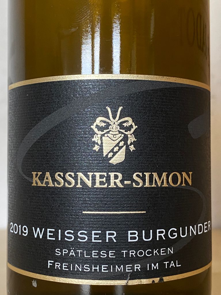 2019 Weingut Kaßner-Simon Weißer Burgunder Spätlese trocken, Germany ...