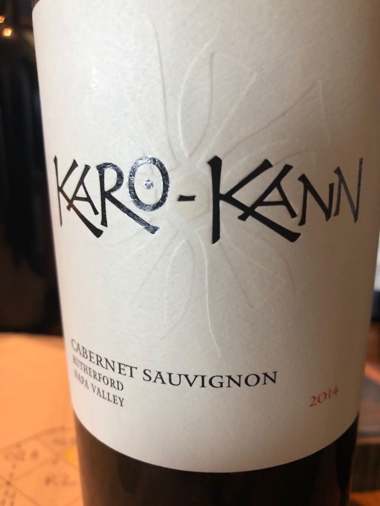 2014 Karo-Kann Cabernet Sauvignon, USA, California, Napa Valley ...