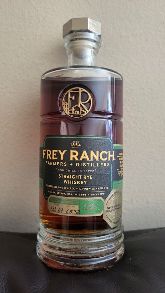 NV Frey Ranch Barrel Strength Single Barrel (OCBS/Cypress) #725 ...