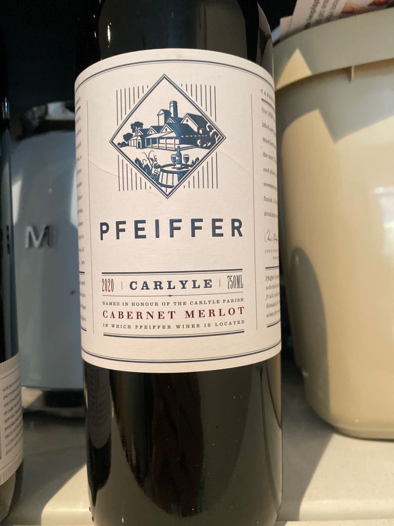 2020 Pfeiffer Carlyle Cabernet merlot, Australia, Victoria, North East ...