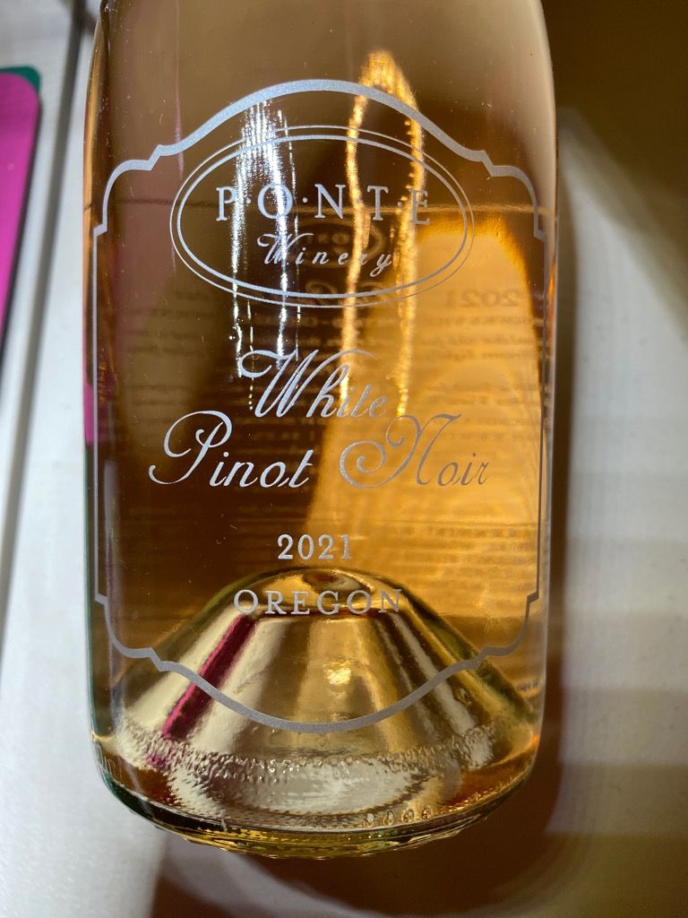 2023 Ponte Winery Oregon White Pinot Noir, USA, Oregon - CellarTracker