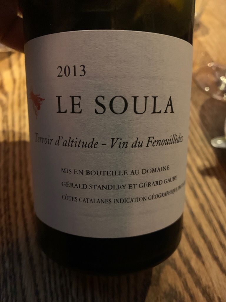 2013 Domaine Le Soula Terroir d'Altitude Rouge, France, Languedoc ...