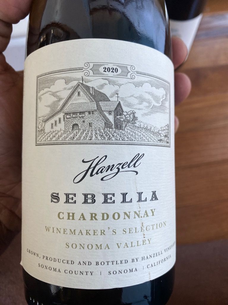 2020 Hanzell Chardonnay Sebella Winemakers Selection, USA, California ...