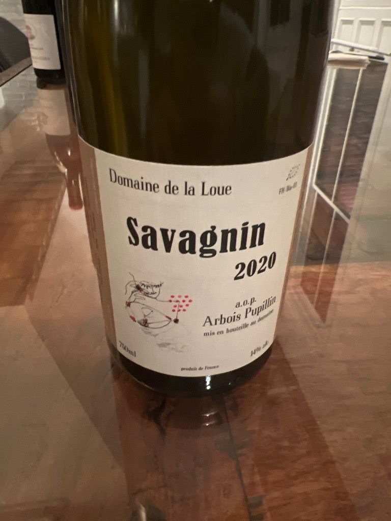 2020 Domaine de la Loue Savagnin Arbois Pupillin "O", France, Jura ...