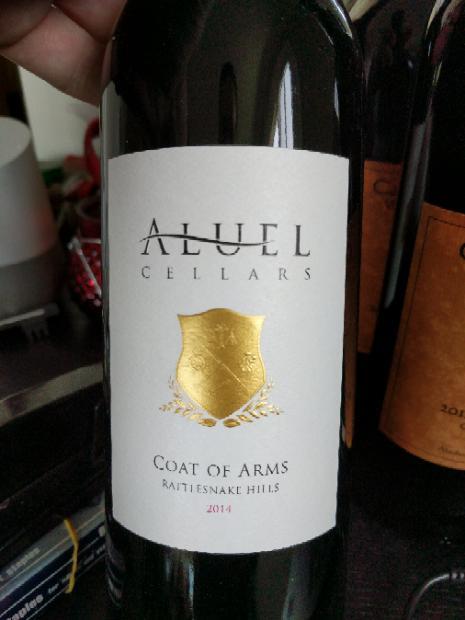 2014 Aluel Cellars Carménère Coat of Arms, USA, Washington - CellarTracker