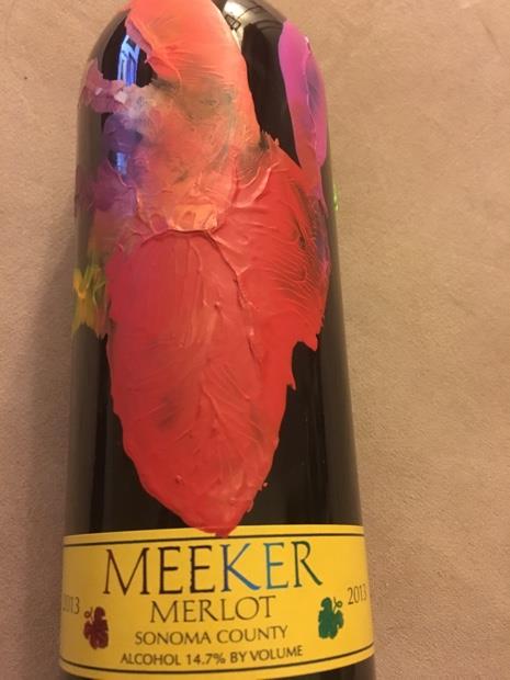 2013 Meeker Merlot Winemaker's Handprint, USA, California, Sonoma ...