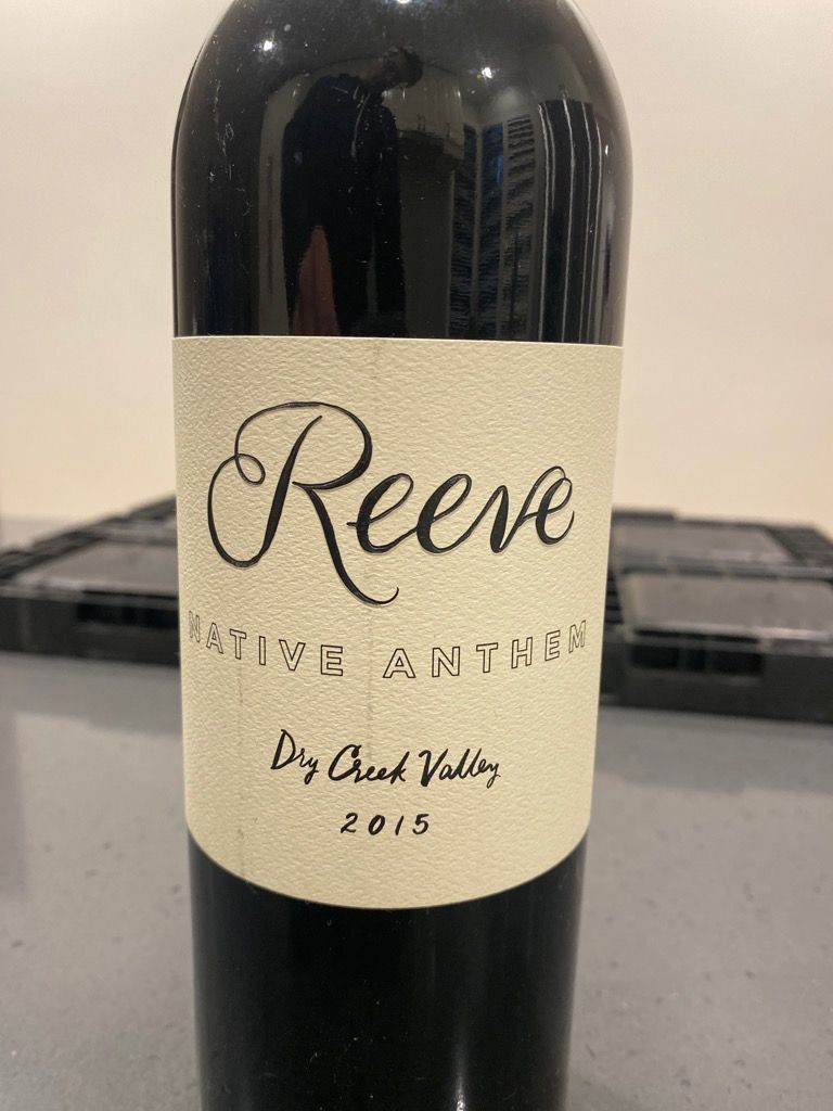 2015 Reeve Wines Native Anthem, USA, California, Sonoma County, Dry ...