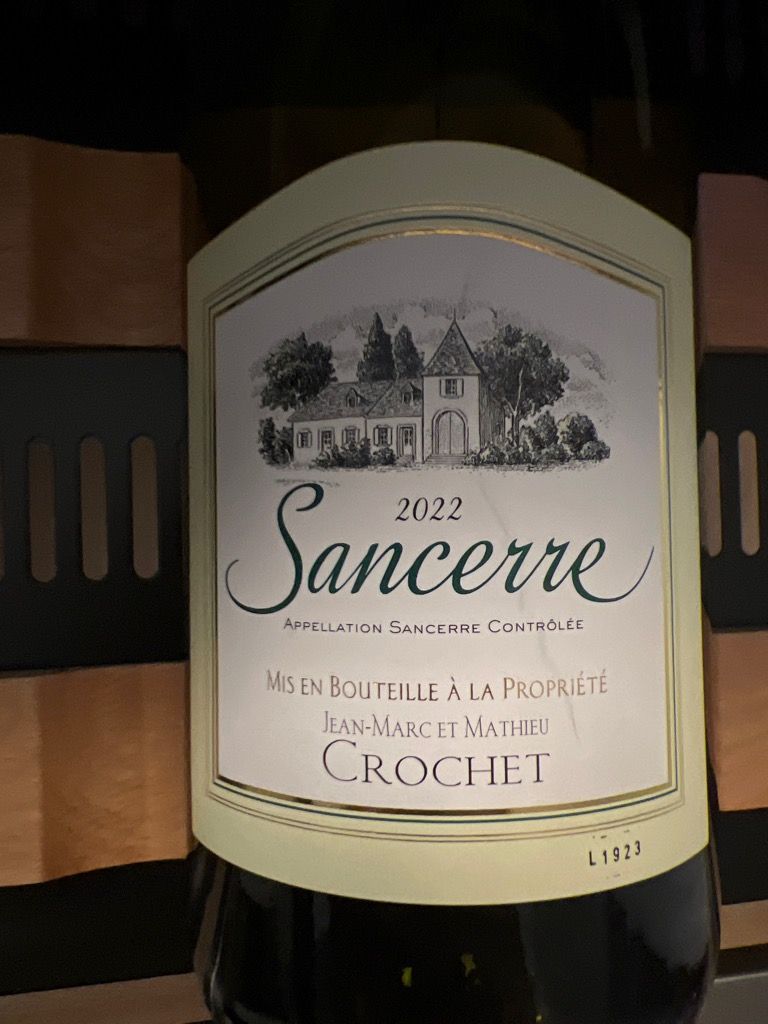 2022 Jean-Marc Crochet Sancerre Cellier de la Thibaude, France, Loire ...
