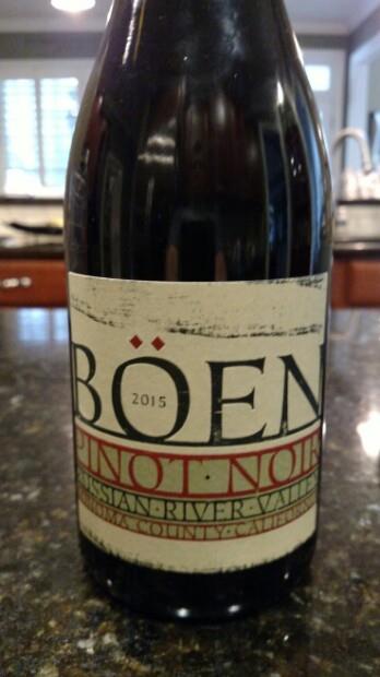 2014 Boen Wines Pinot Noir, USA, California, Sonoma County, Russian ...