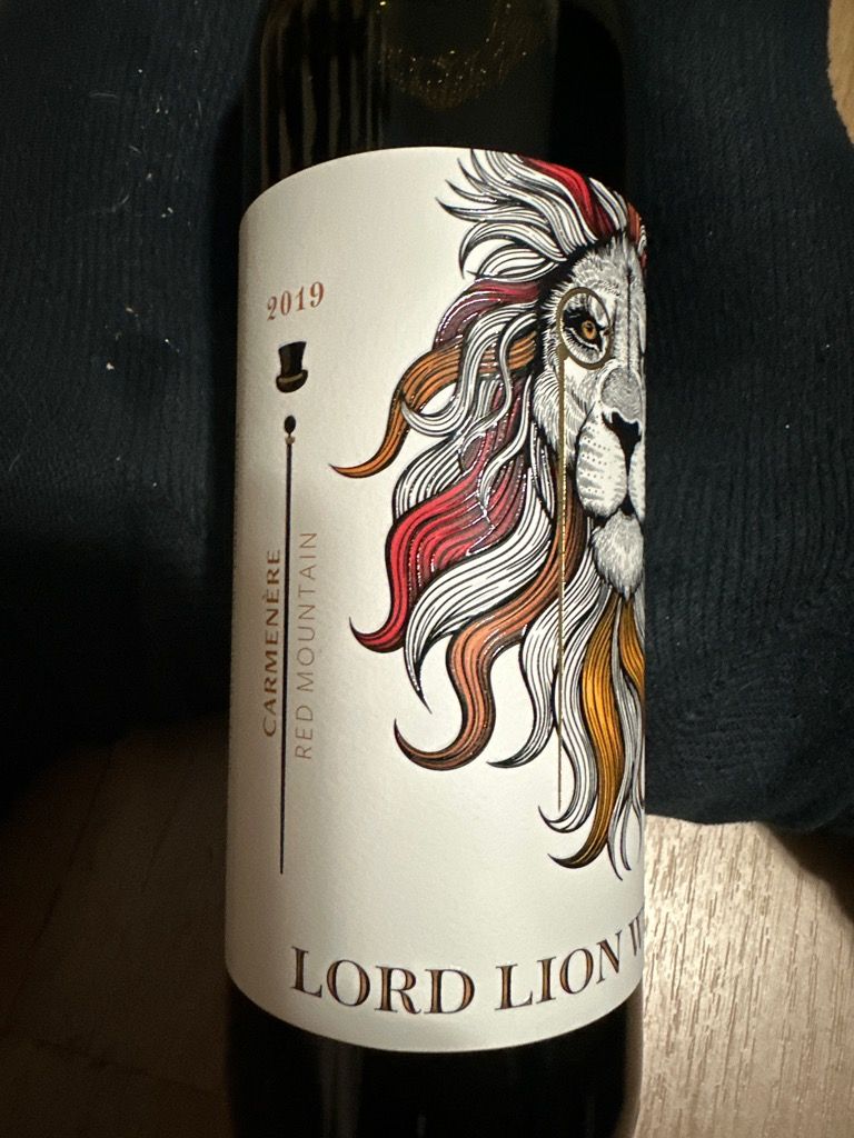 2019 Lord Lion Winery Carménère, USA, Washington, Columbia Valley ...