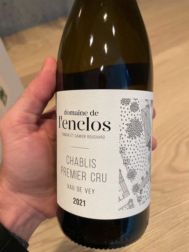 2021 Domaine de l'Enclos Chablis 1er Cru Vau de Vey, France, Burgundy ...