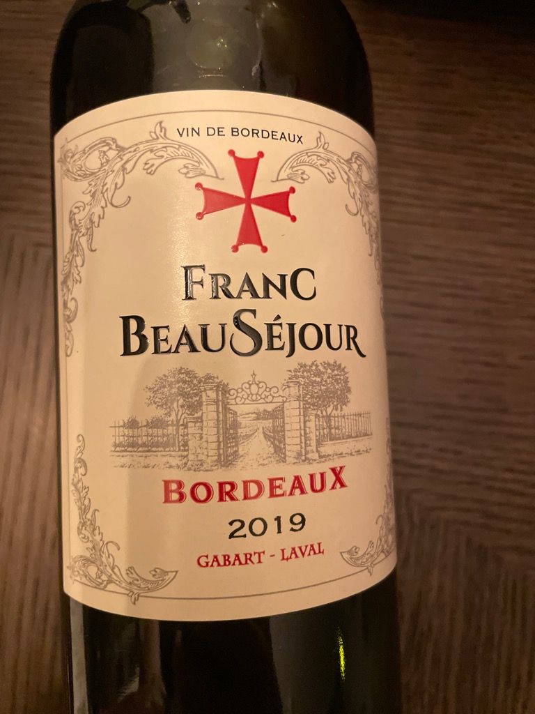 2019 Franc Beausejour Bordeaux, France, Bordeaux - CellarTracker