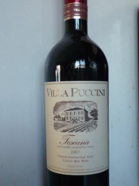 2007 Villa Puccini Oak Aged Toscana IGT, Italy, Tuscany, Toscana IGT ...