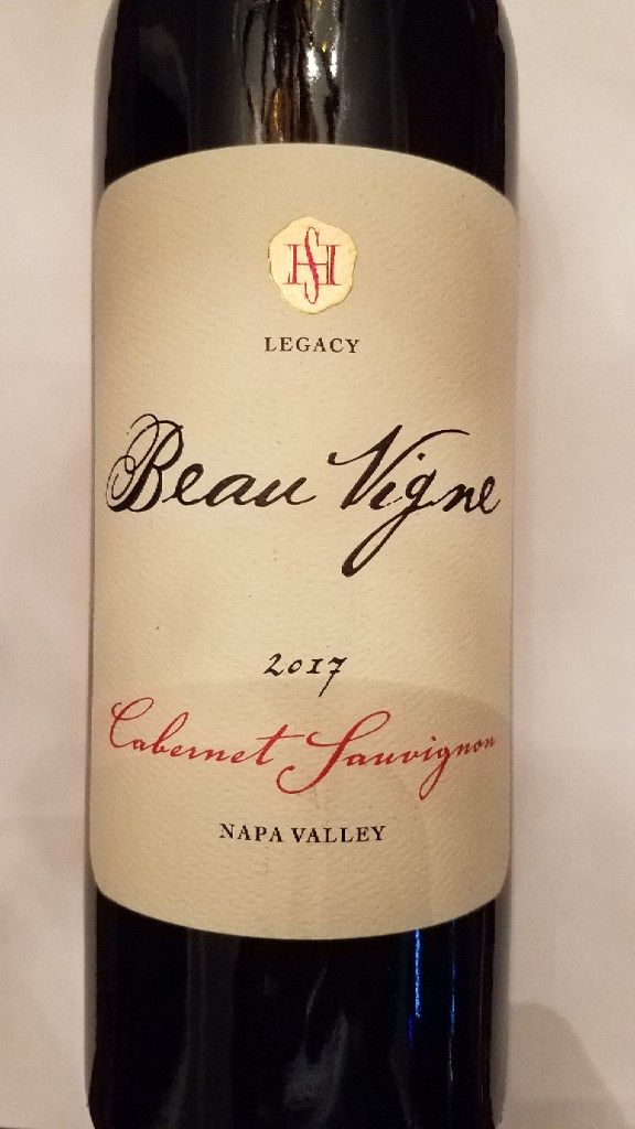 2017 Beau Vigne Cabernet Sauvignon, USA, California, Napa Valley ...