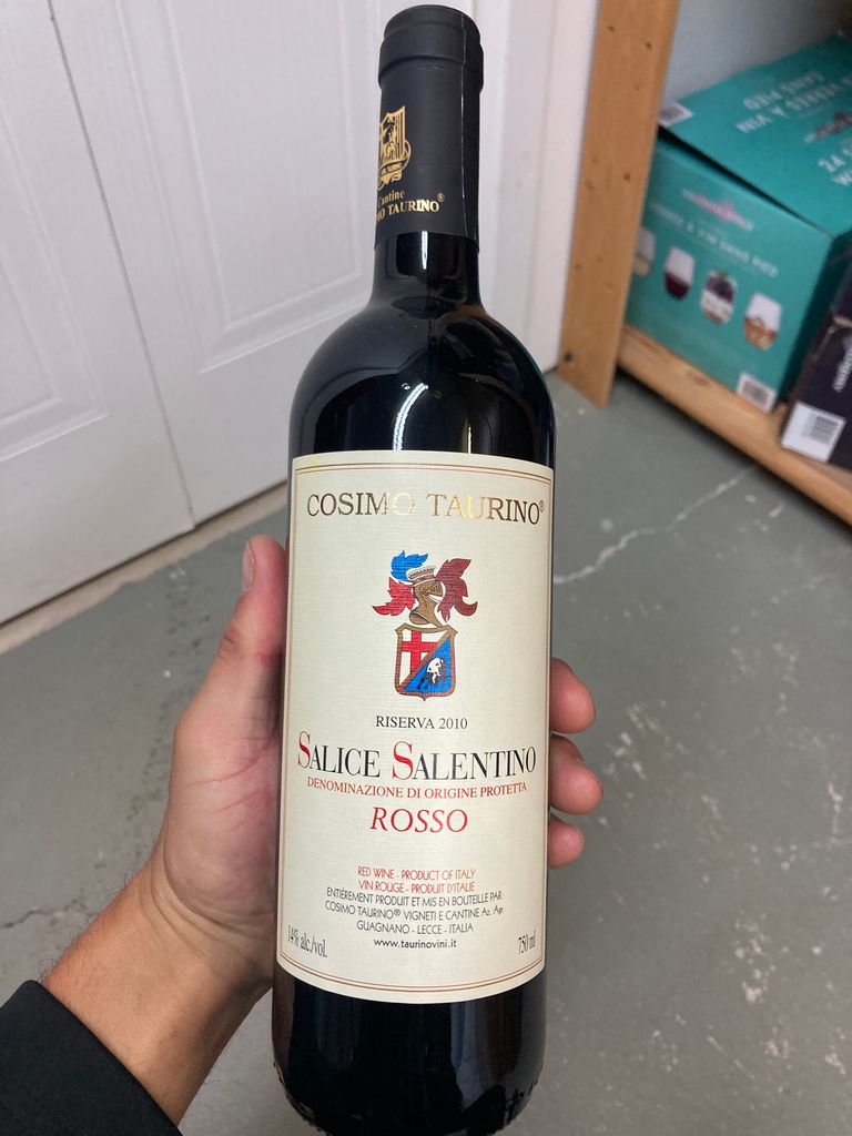 2010 Taurino Salice Salentino Riserva, Italy, Puglia, Salice Salentino ...