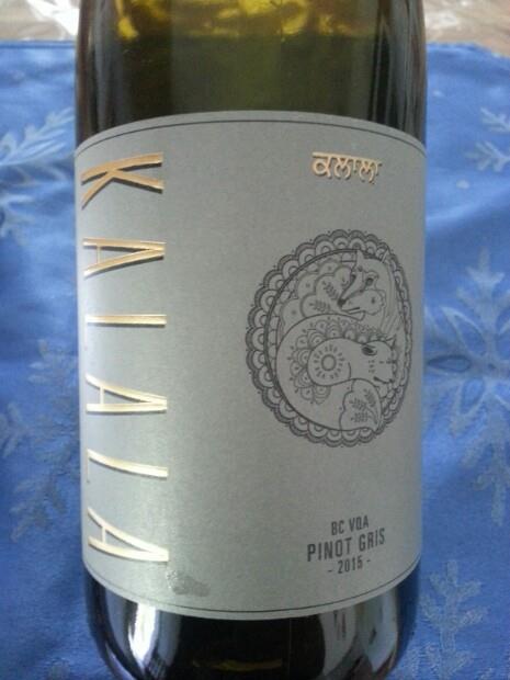 2015 Kalala Pinot Gris, Canada, British Columbia, Okanagan Valley ...