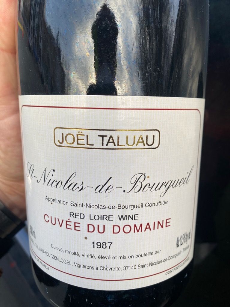1986 Joël Taluau Saint-Nicolas-de-Bourgueil Cuvée du Domaine, France, Loire Valley, Touraine ...