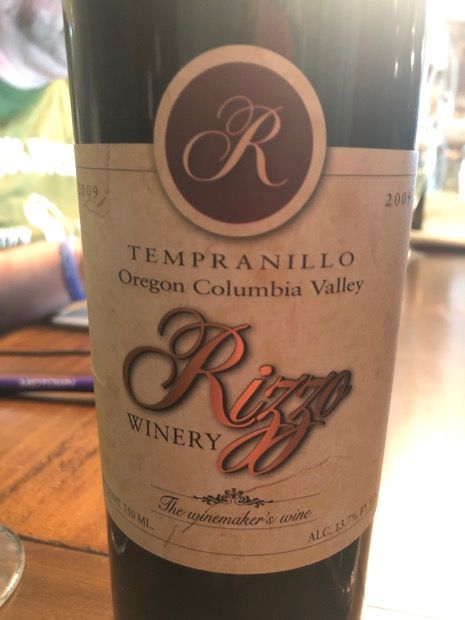 2009 Rizzo Winery Tempranillo Echo West Vineyards, USA, American ...
